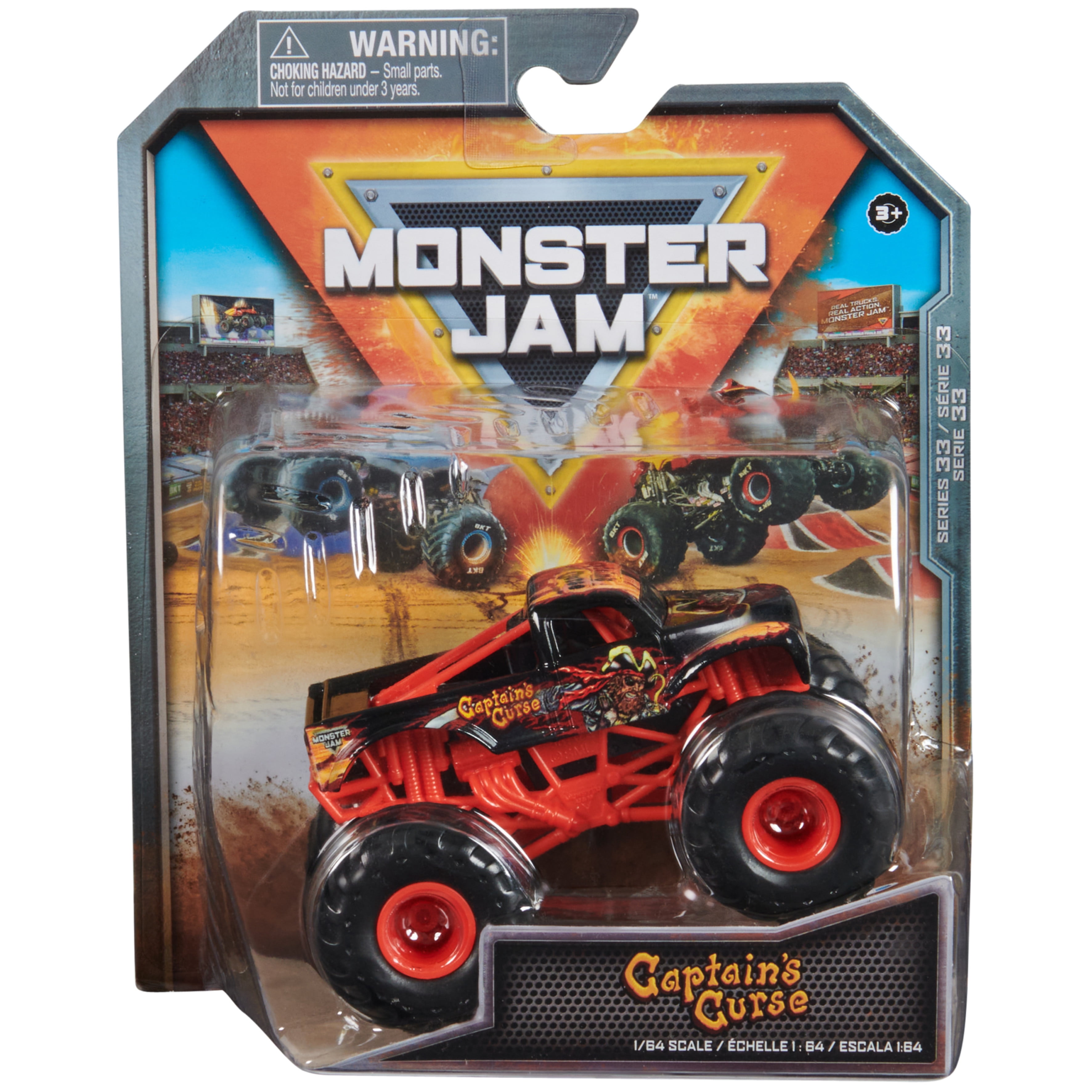 Monster Jam Captain's Curse - 1:64 Scale Monster Trucks, Girl and Boy ...
