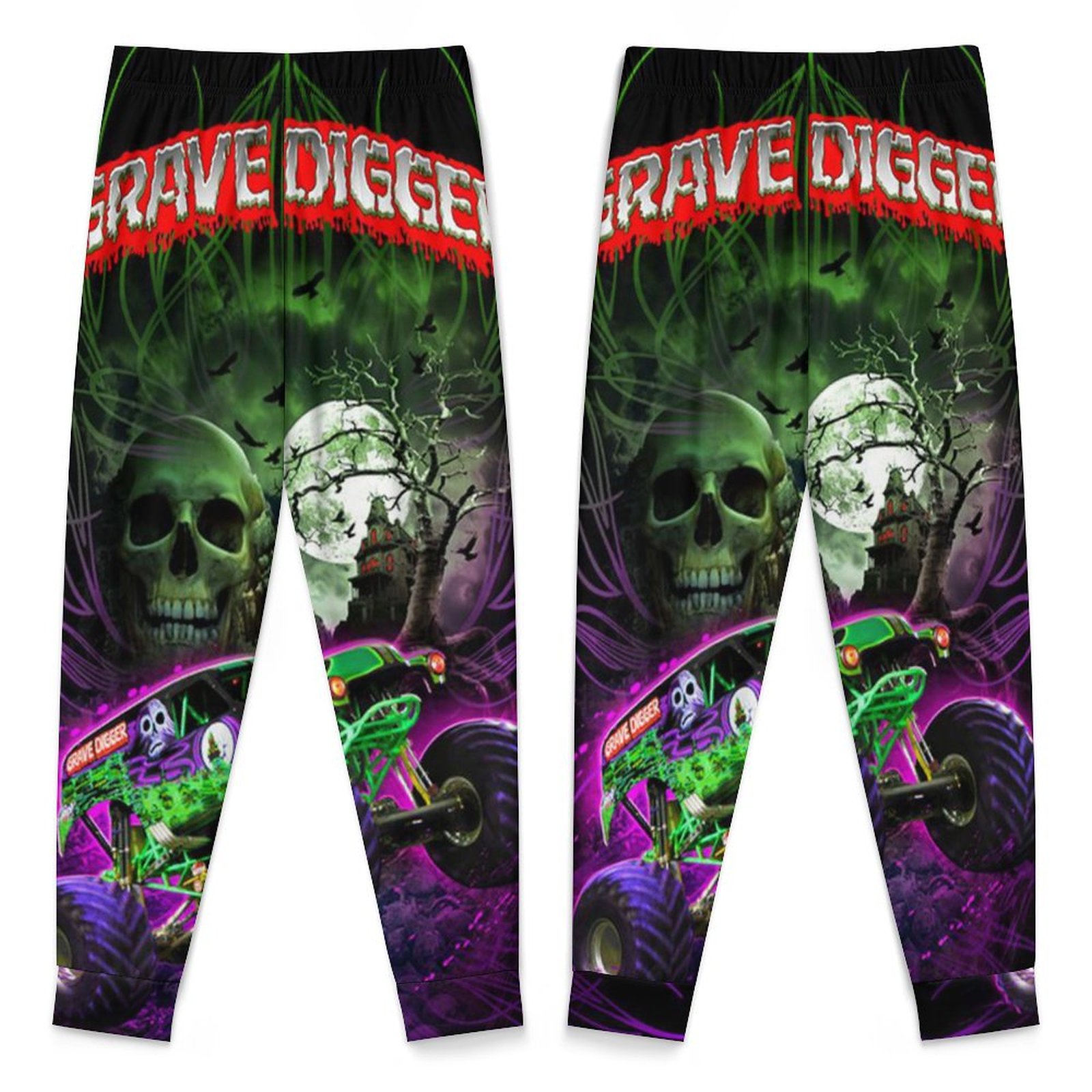 Monster-Jam Children's Pajama Pants Ultra Lightweight Pajama Bottoms Sleepwear Bottom Pants ...