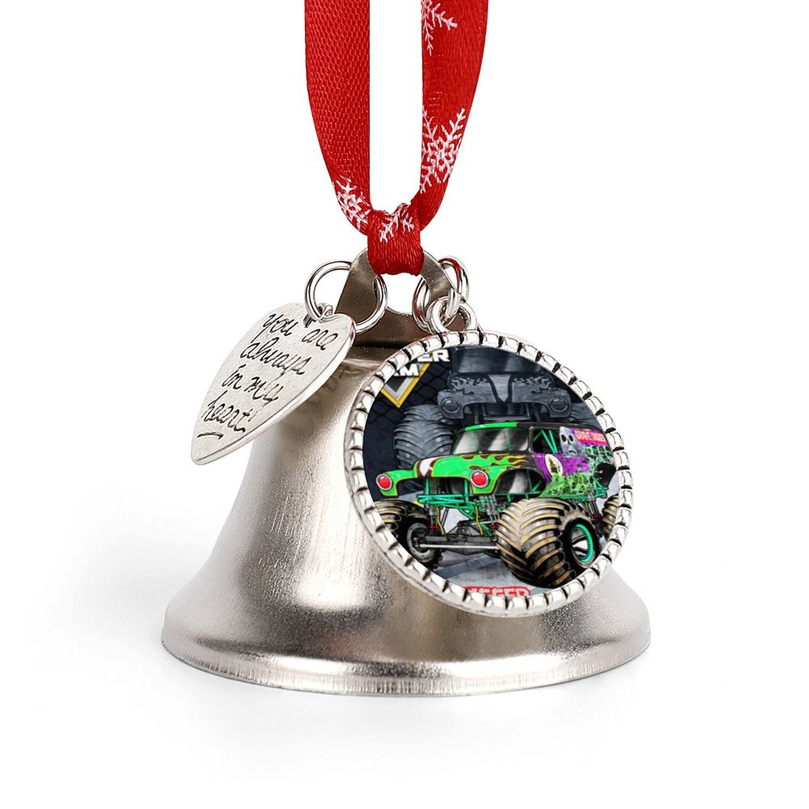 Monster Jam Christmas Bells Charm Jingling Bell Christmas Decoration ...