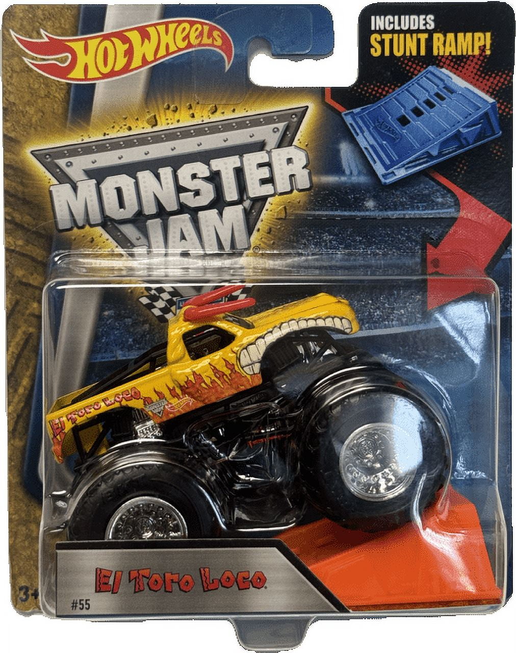 Monster Jam EL TORO LOCO 2016 Includes STUNT RAMP #55 1:64 SCALE ...