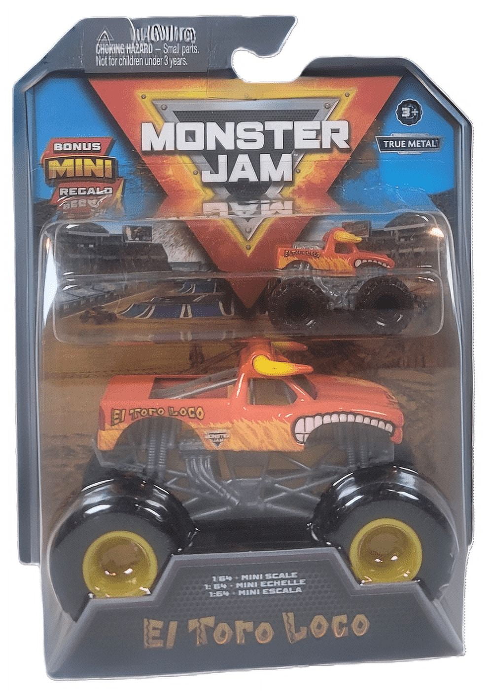 Monster Jam El Toro Loco 1:64 Scale with Bonus Mini El Toro Vehicle ...