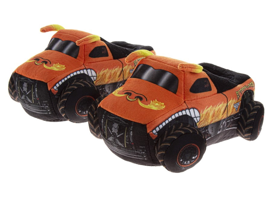 Monster Jam El Toro Loco Kids 3D Slip On Slippers Dual Sizes (Toddler ...