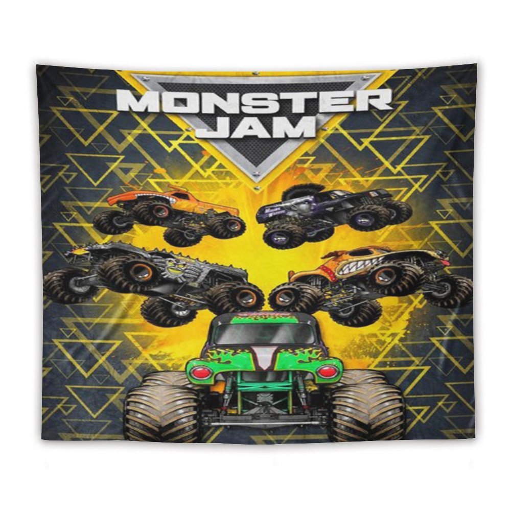 Monster Jam Fashion Tapestries Living Room Bedroom Decor Tapesty Wall ...