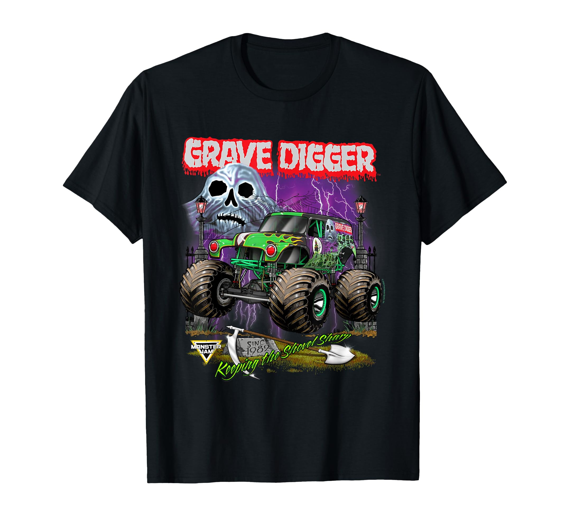 Monster Jam Grave Digge Airbrush Bandana Photo Adult Music T-Shirt ...