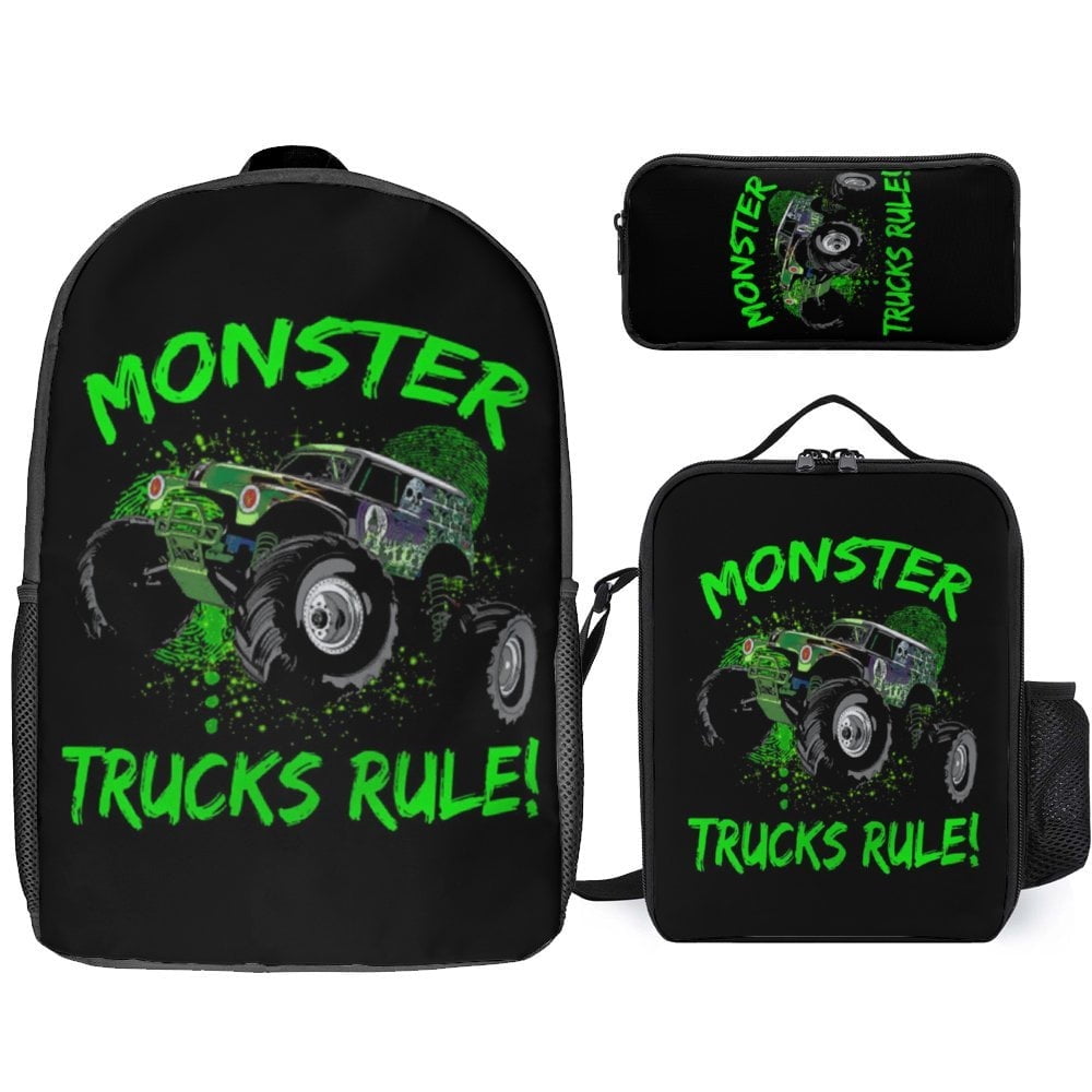 Monster Jam Grave Digge Backpack Anime Casual Backpack Cartoon Puppy ...
