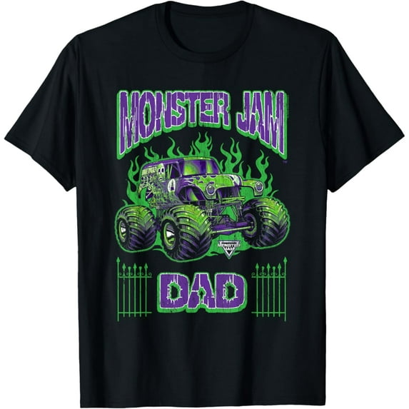 Monster Jam Grave Digger Dad Family Motorsports T-Shirt - Walmart.com