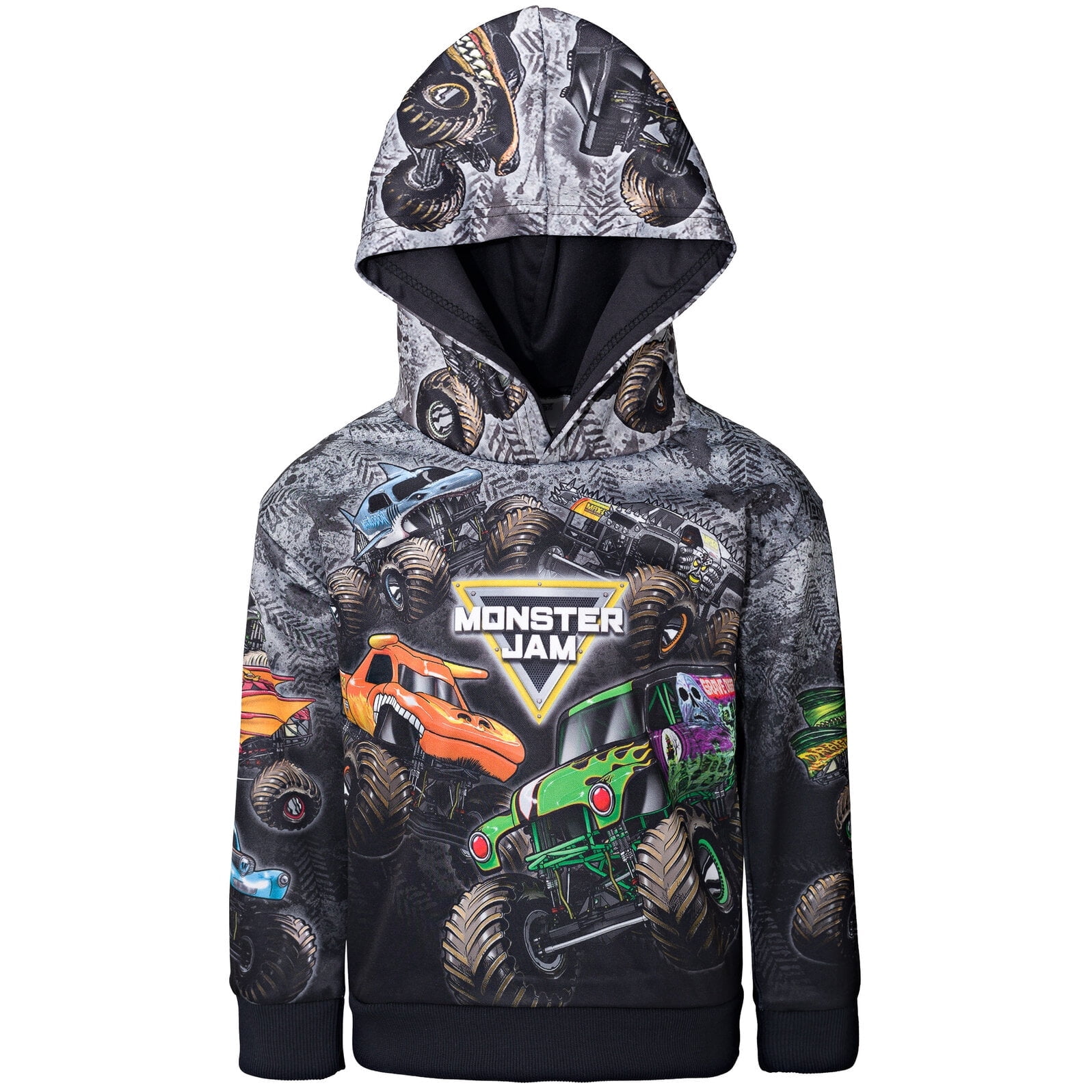 Monster Jam Merchandise: Grave Digger, El Toro Loco & Megalodon Boys Fleece Hoodie Outfit ...