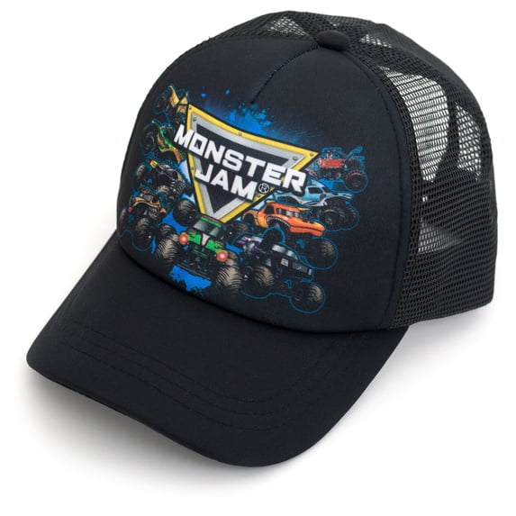 Monster Jam Grave Digger El Toro Loco Megalodon Youth Mesh Cap OS ...