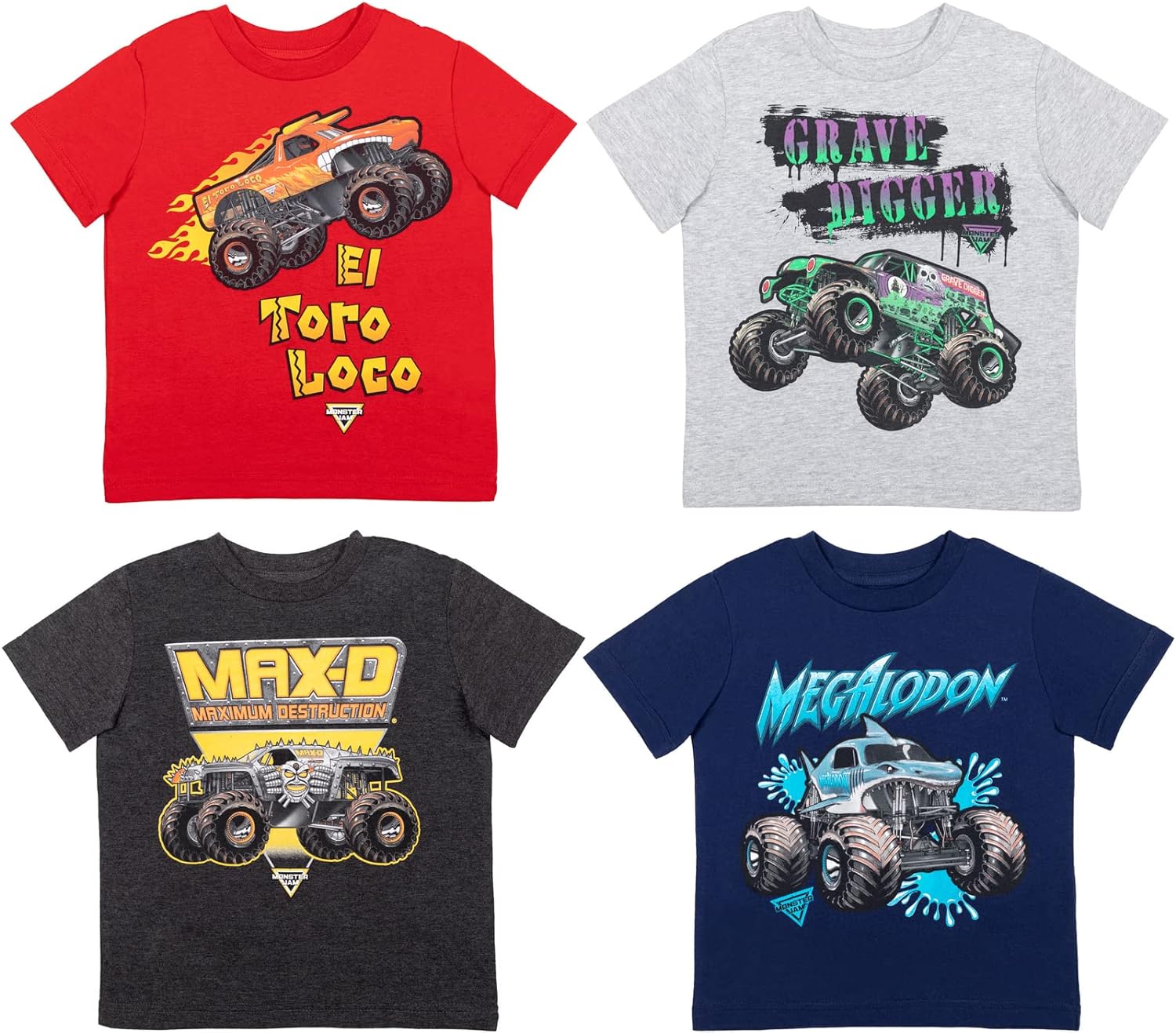 Personalized Monster Jam Breakout Boys' T-Shirt, Red - Walmart.com