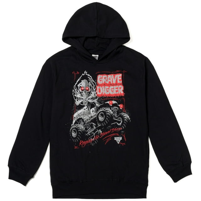 Monster Jam Grave Digger Adult Fleece Pullover Hoodie: Official ...