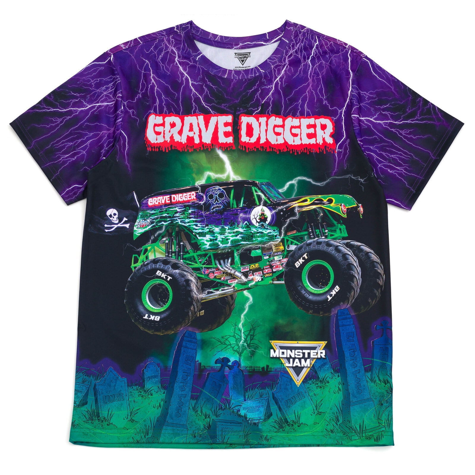Monster Jam Grave Digger Matching Family T-Shirt Adult - Walmart.com