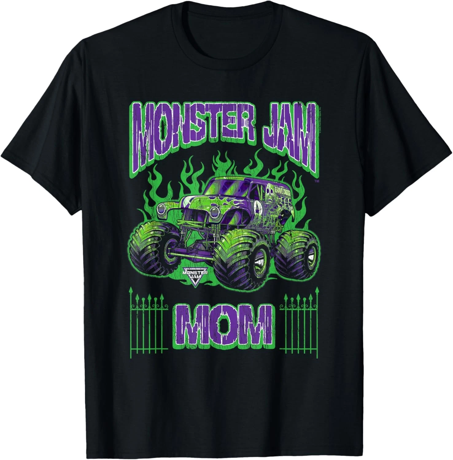 Monster Jam Grave Digger Mom Family Motorsports Truck Unisex T-Shirt up ...