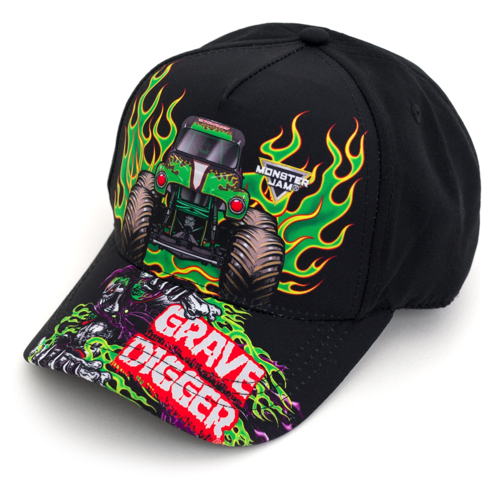 Monster Jam Grave Digger Newborn Baby Boys Adjustable Snapback Baseball ...