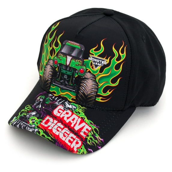Monster Jam, Baseball Cap, Grave Digger, Adjustable Snapback One Size ...