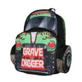 Monster Jam Grave Digger Truck Dual Compartment Tote Backpack 16x11x5 ...