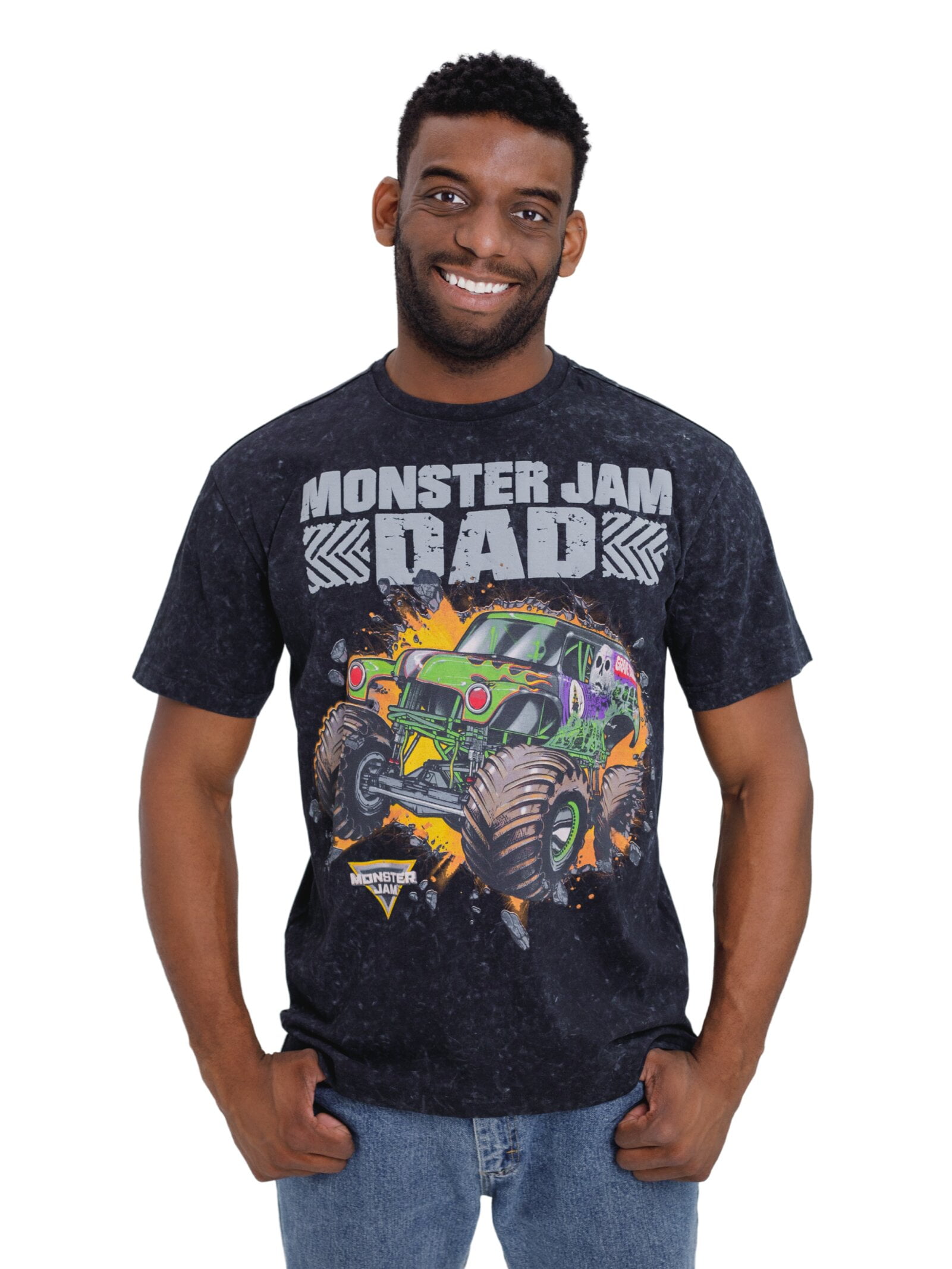 Monster Jam Grave Digger Vintage Wash Matching Family T-Shirt Adult ...