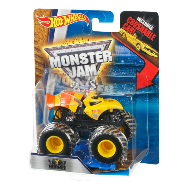 Monster Jam Hw Mj 1:64 Vehicle With Flag Asrt - Walmart Business Supplies
