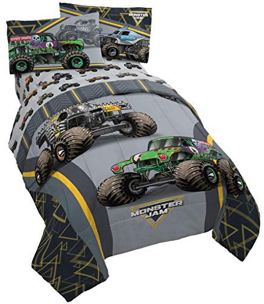 Monster Jam Tracks Queen Bed Set - Walmart.com