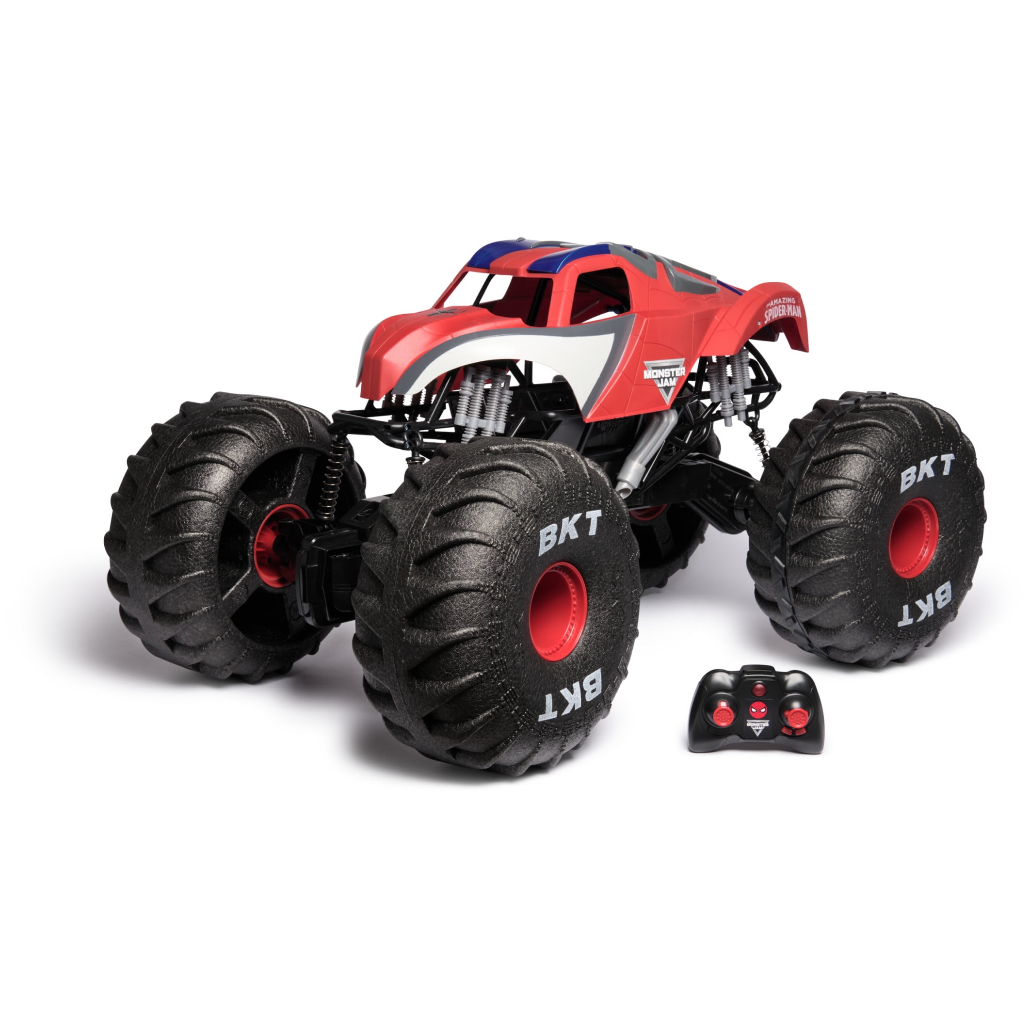 Monster Jam Marvel Mega Spider-Man RC Monster Truck, All-Terrain, Over ...