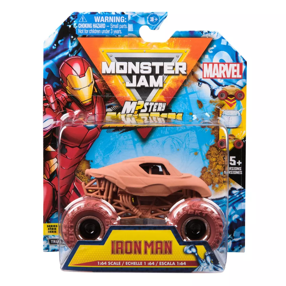 Monster Jam Marvel Mystery Mudders - 1:64 Scale - Iron Man - Walmart.com