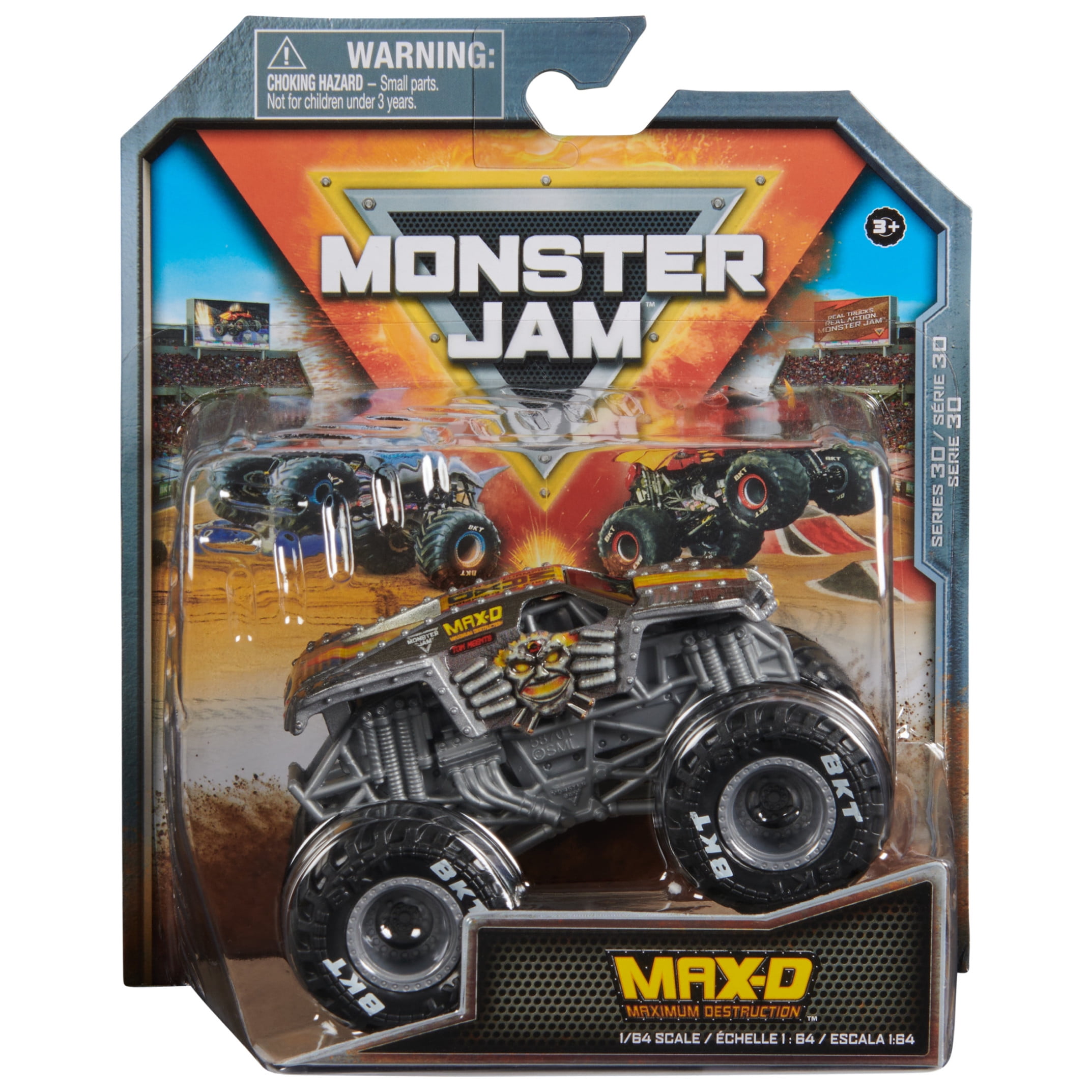 Monster Jam Max-D - 1:64 Scale Metal Monster Trucks, for Boys and Girls ...