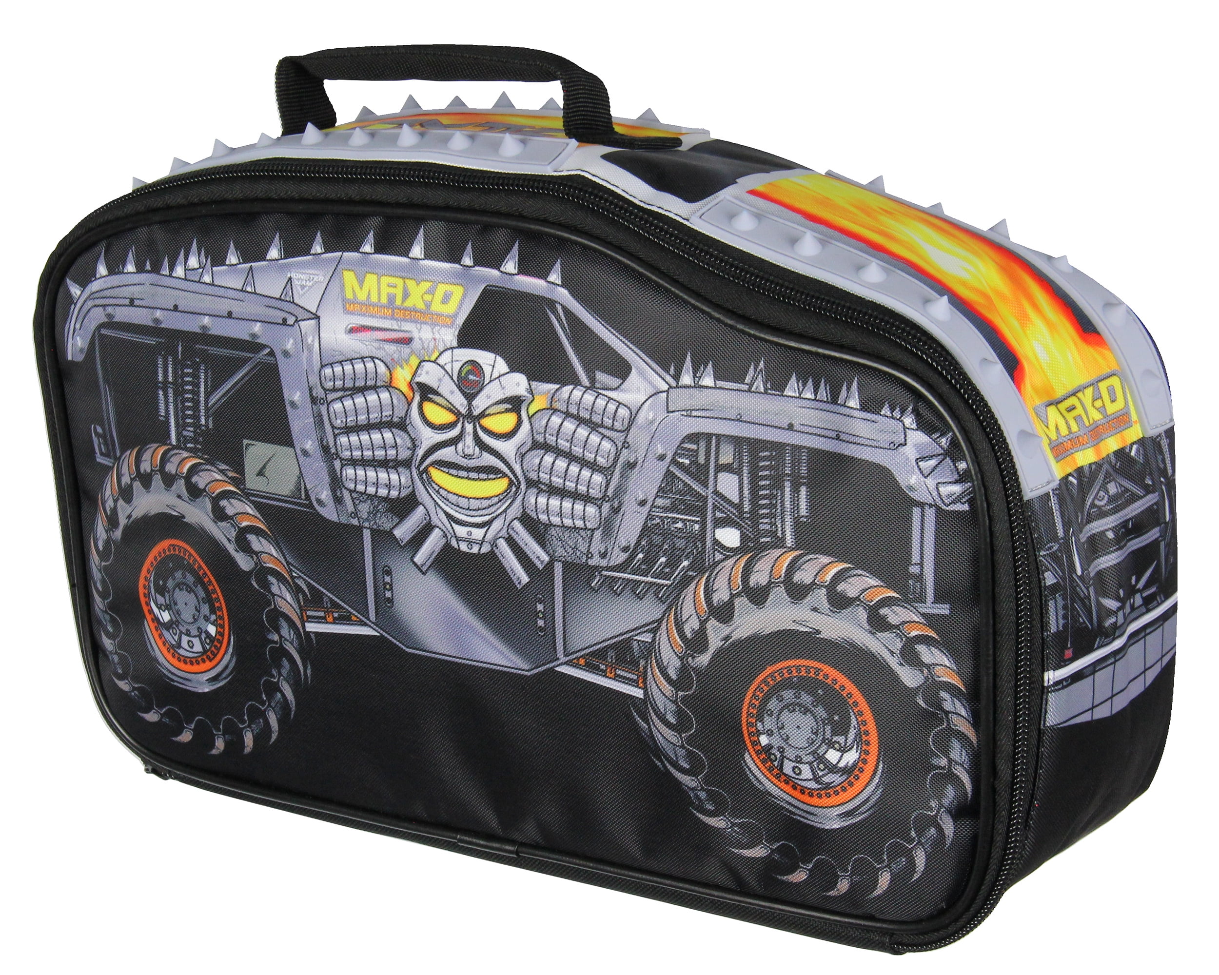 Monster Jam Max-D Truck Shaped Insulated Big Large Work Lunch Box Bag ...