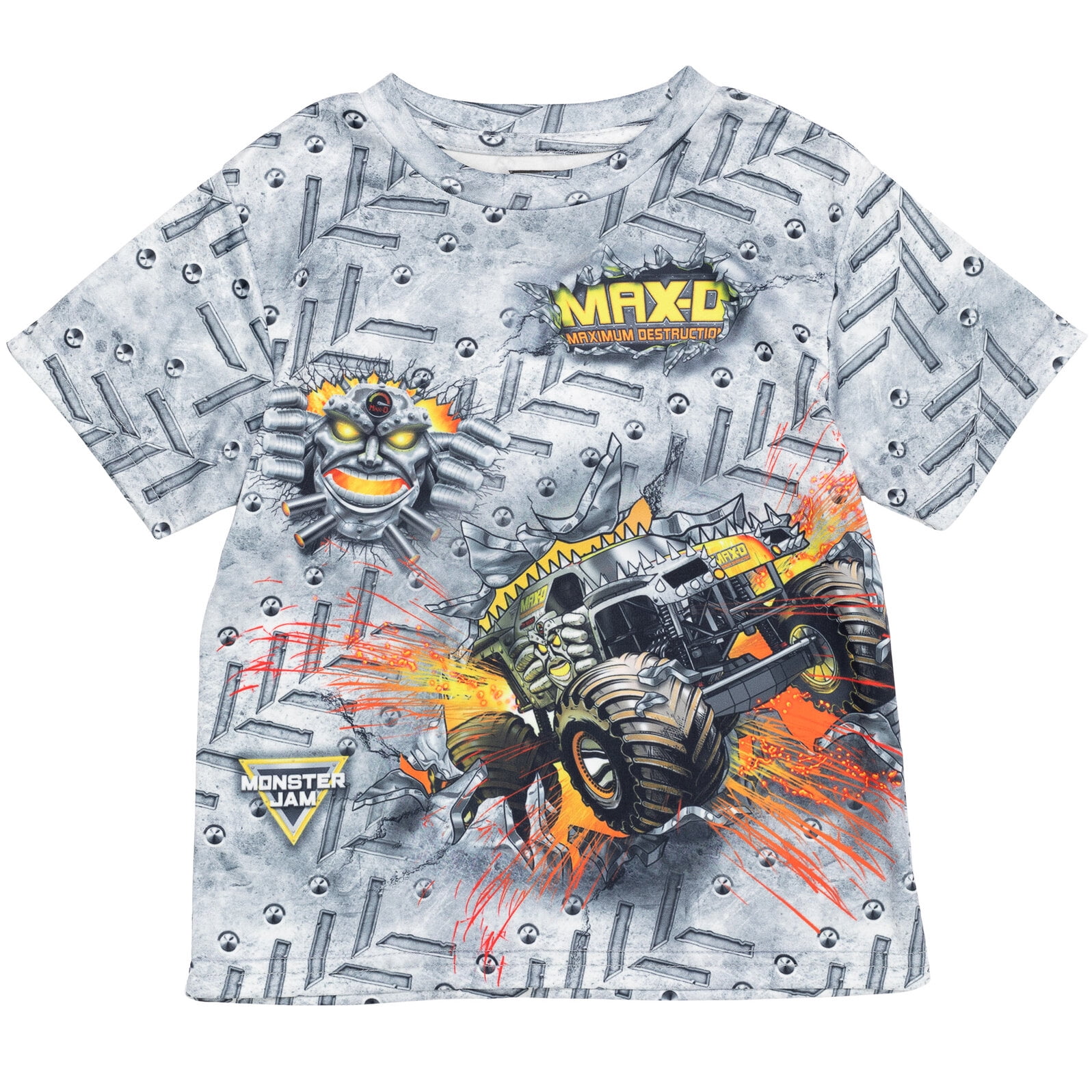 Monster Jam Maximum Destruction Big Boys T-Shirt Toddler to Big Kid ...
