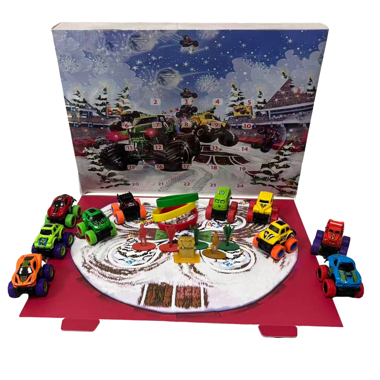 Monster Jam Mini Holiday Advent Calendar 1:87 Scale Mini Monster Trucks ...