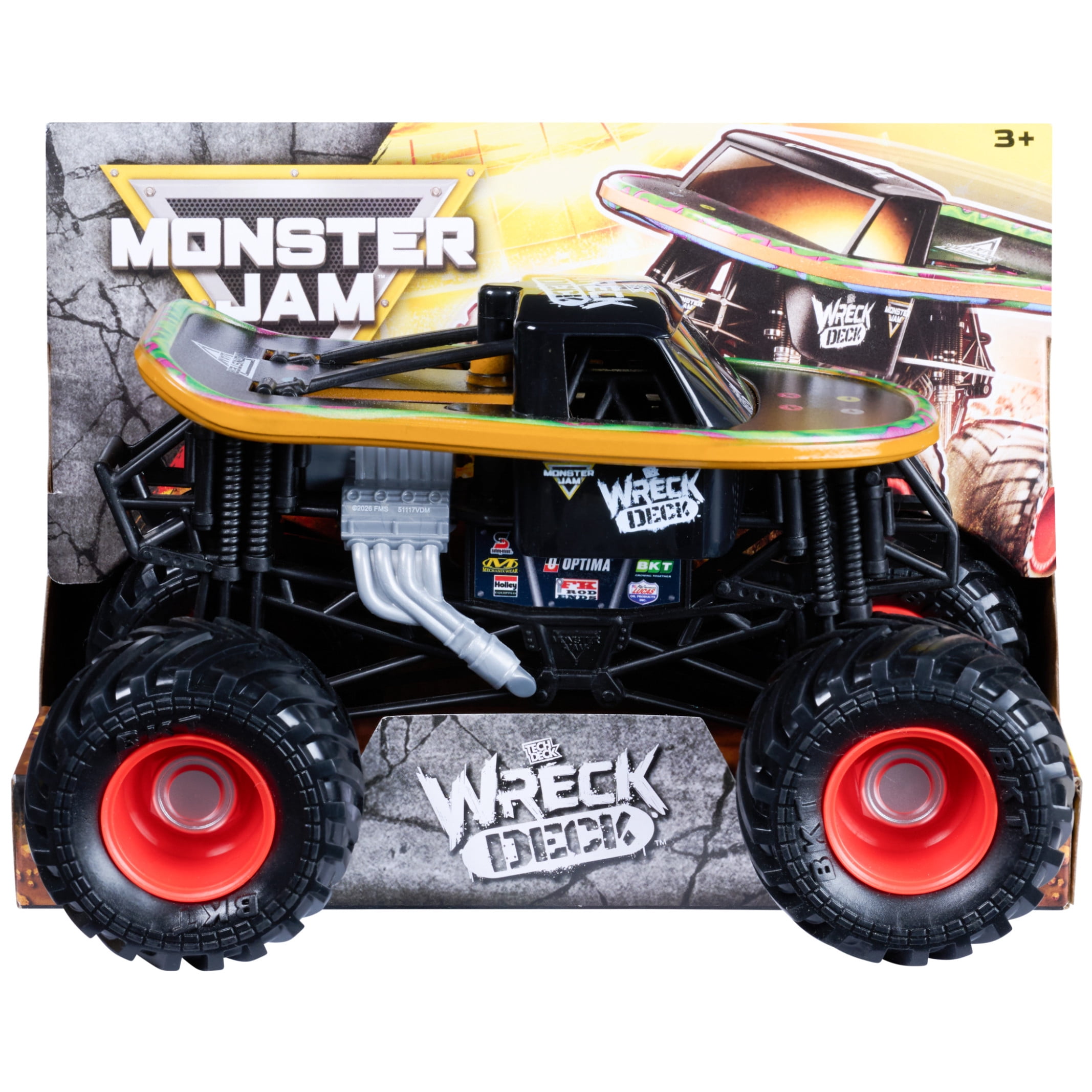 Monster Jam Wreck Deck Collectible Monster Truck, 1:24 Scale - Walmart.com