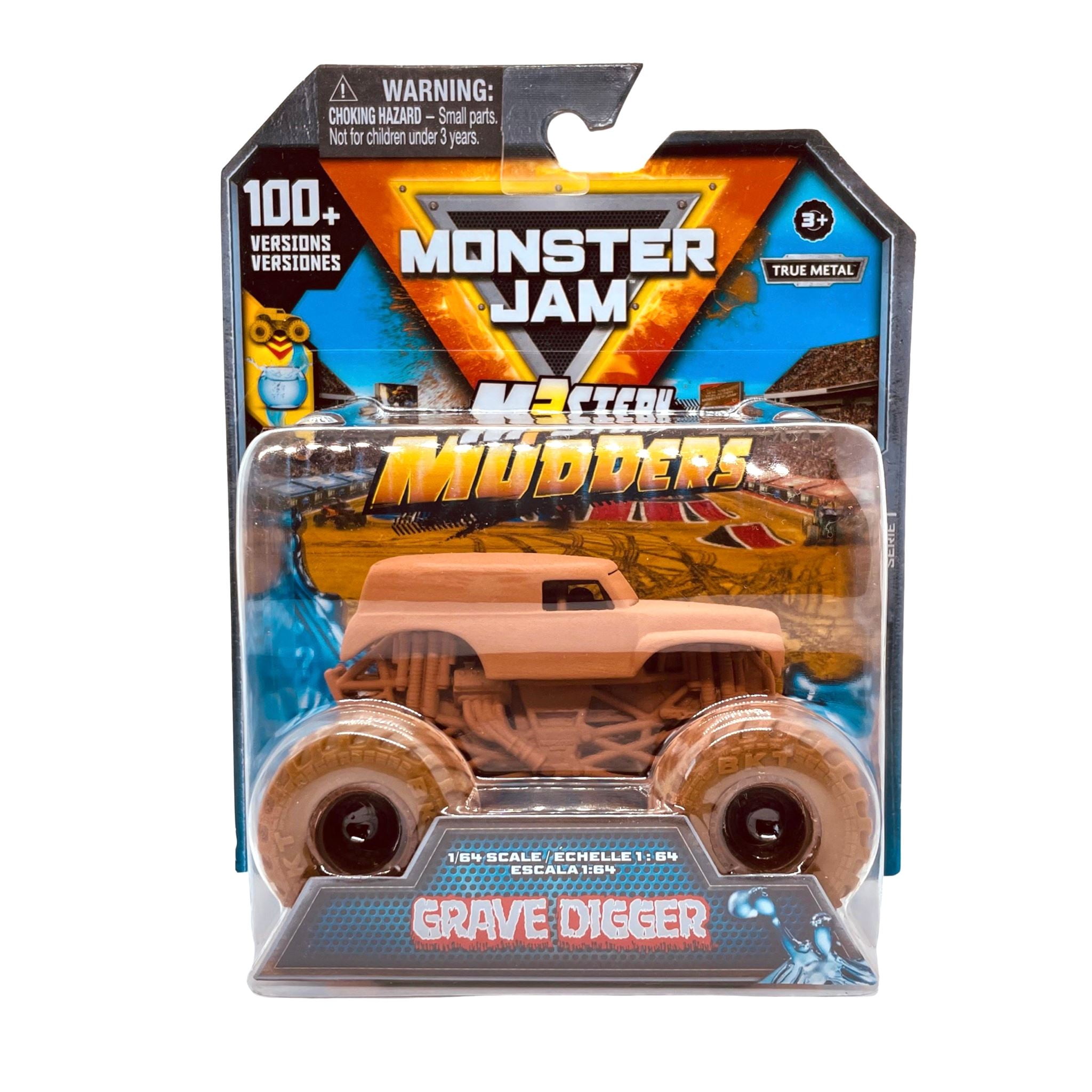 Monster Jam Mystery Mudders Series 1 Grave Digger 1/64 Scale - Walmart.com