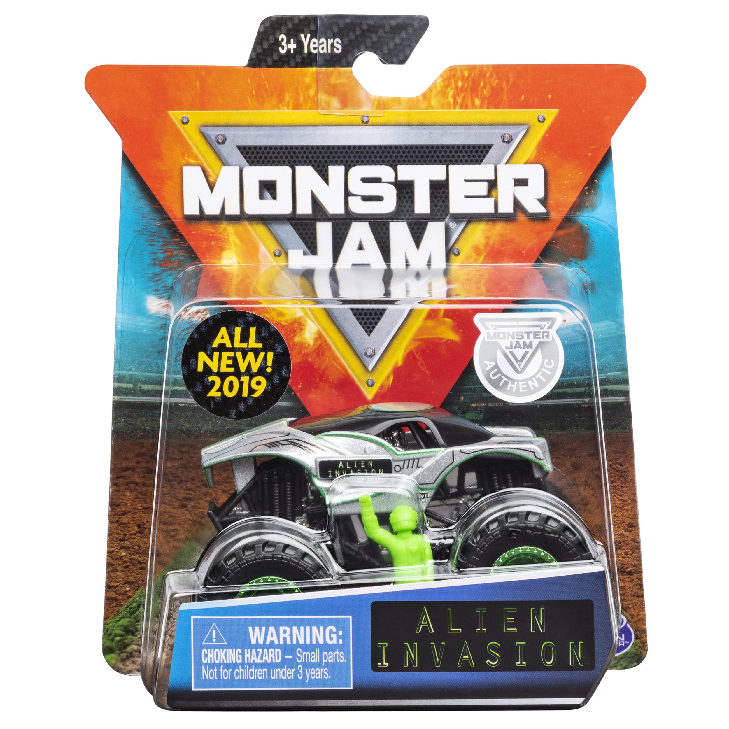 Monster Jam, Official Alien Invasion Monster Truck, Die-Cast Vehicle ...