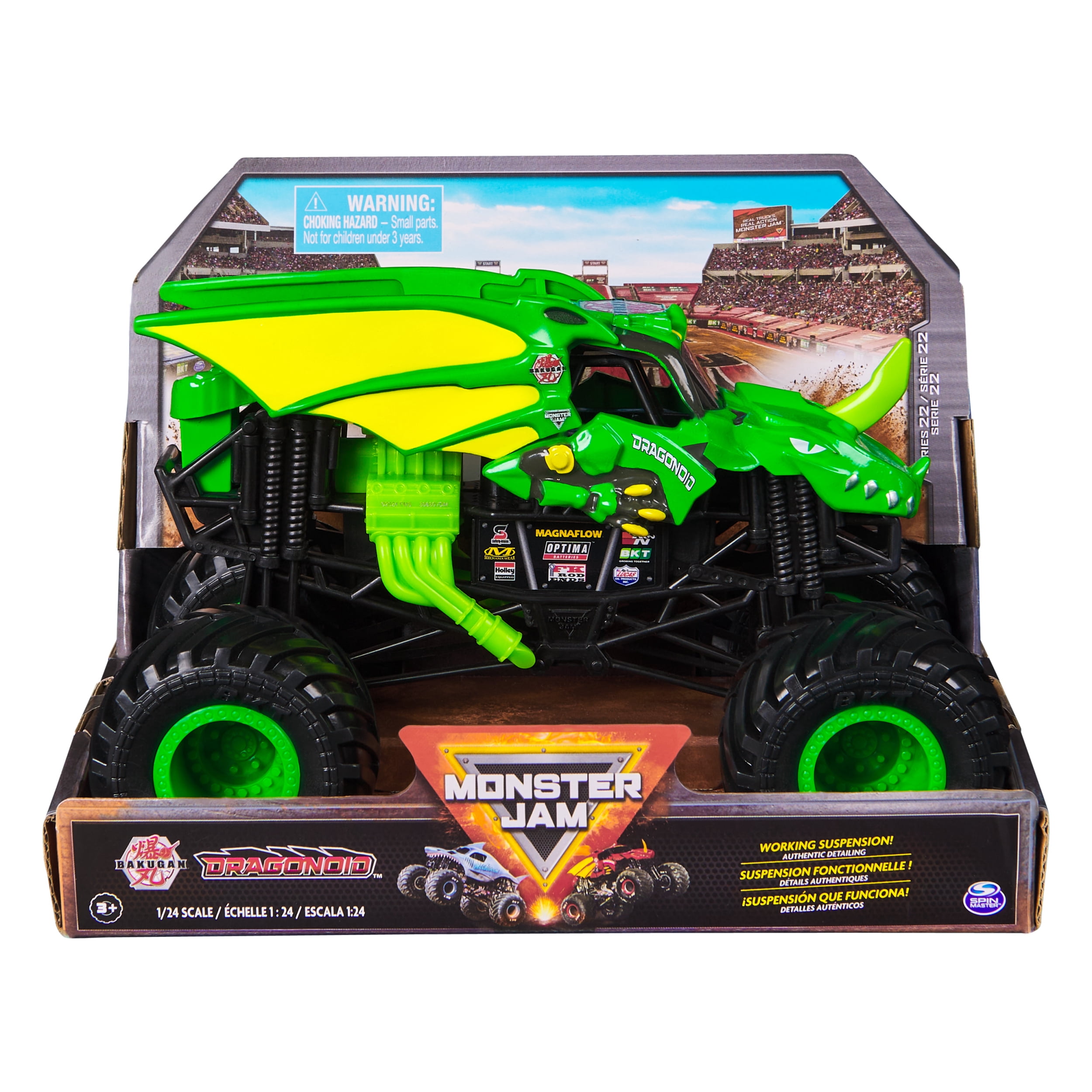 Monster Jam, Official Bakugan Dragonoid Monster Truck, Collector Die ...