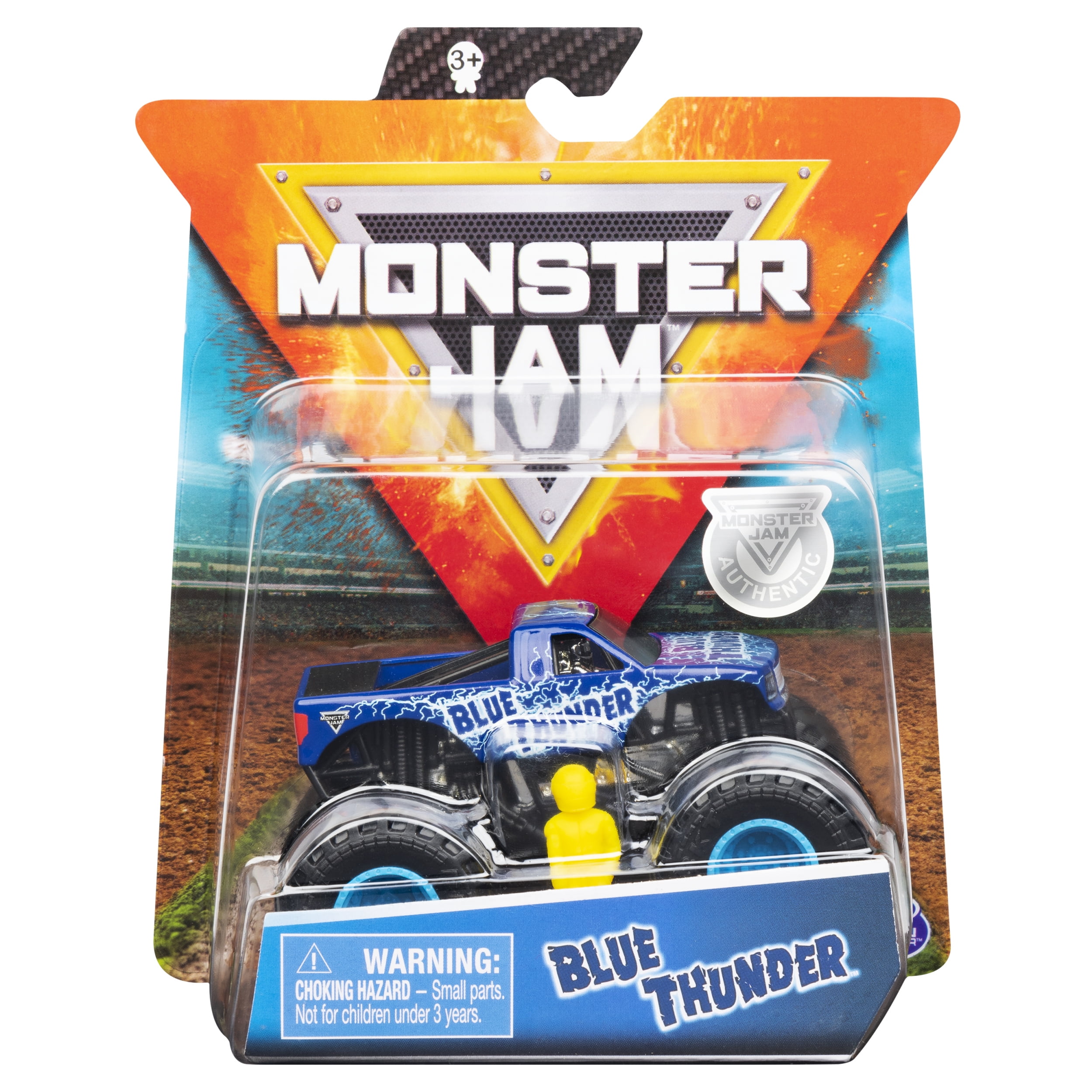 Monster Jam Blue Thunder Monster Truck Die-Cast - 1:64 Scale - Walmart.com