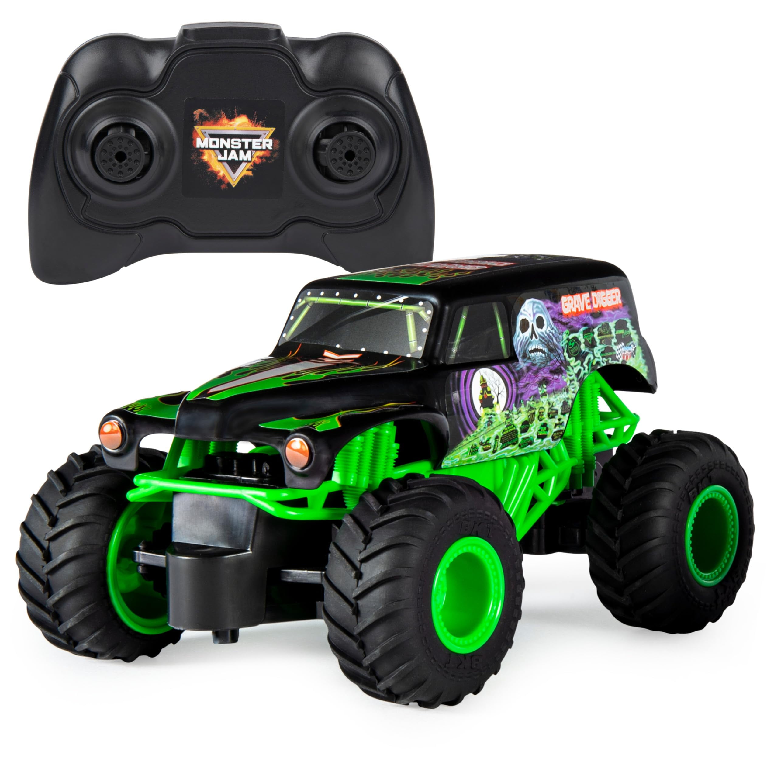 Monster Jam, Official Grave Digger Remote Control Monster Truck, 1: 24 ...