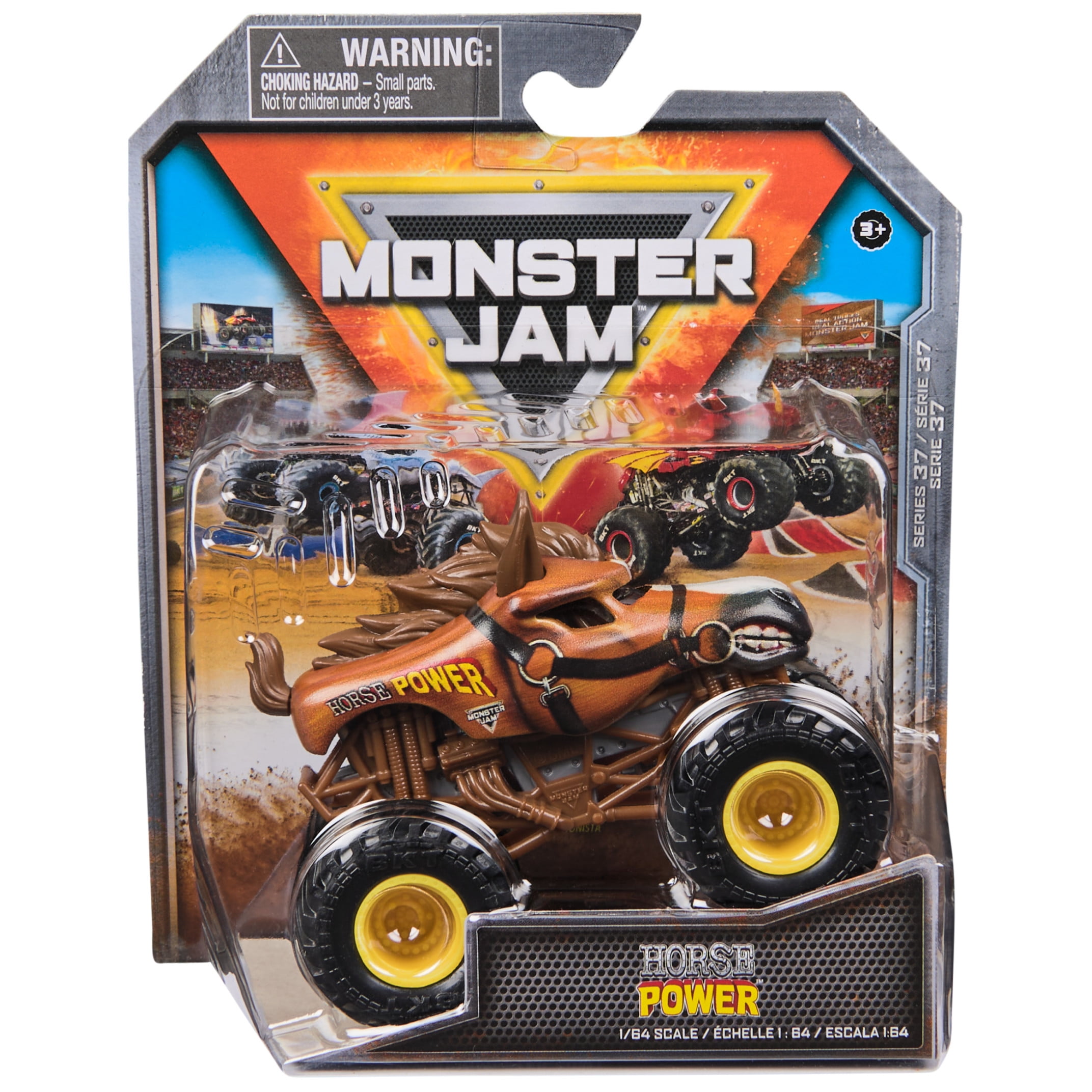 Monster Jam, Official Horse Power Monster Truck, Die-Cast Vehicle, 1:64 ...
