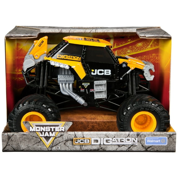 Monster Jam, Official JCB DIGatron Monster Truck Vehicle in 1:24 Scale ...