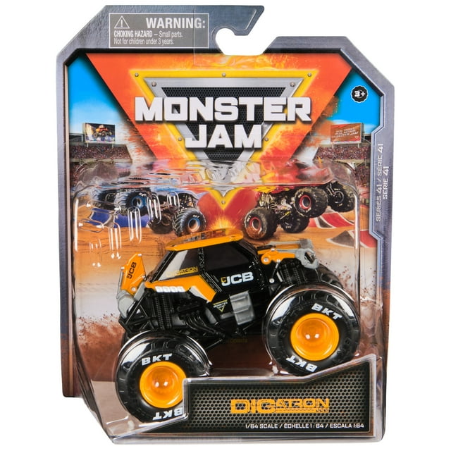 Monster Jam, JCB Digatron Monster Trucks, 1:64 Die-Cast Vehicle, for Ages 3 and up - Walmart.com