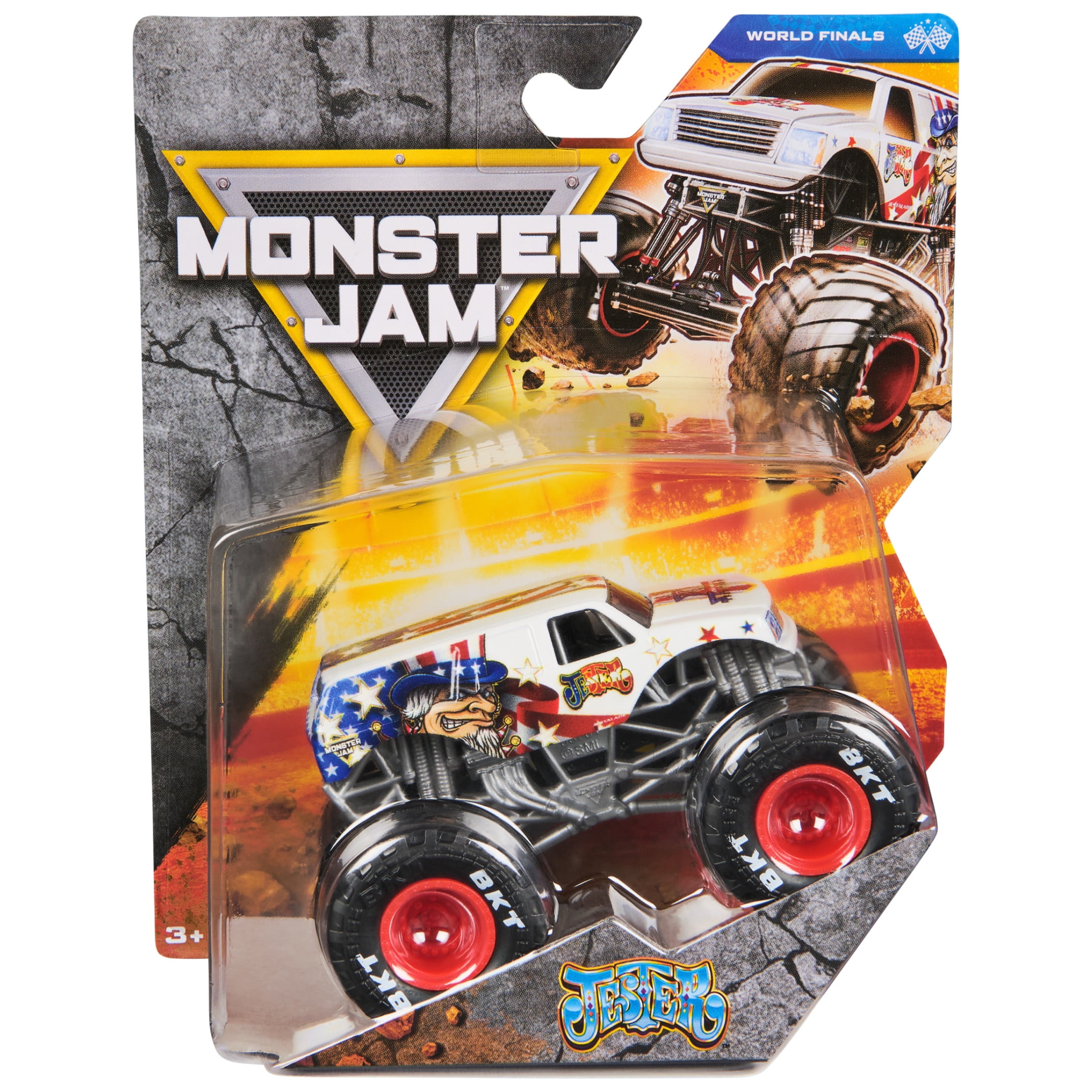 Monster Jam, Official Jester Monster Truck, Die-Cast Vehicle, 1:64 ...