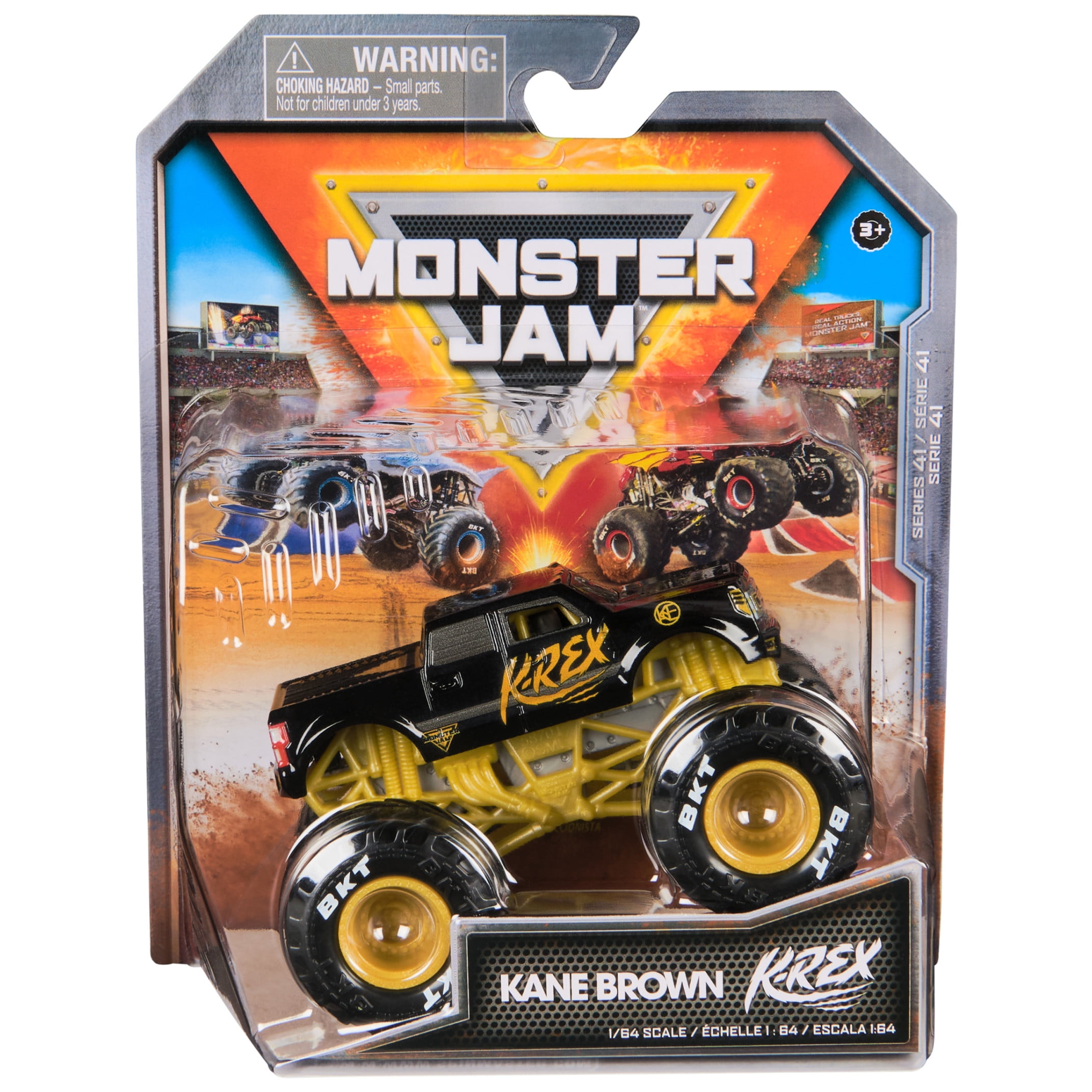 Monster Jam Kane Brown Die-Cast Truck 1:64 Scale, Kids Toys for Boys ...
