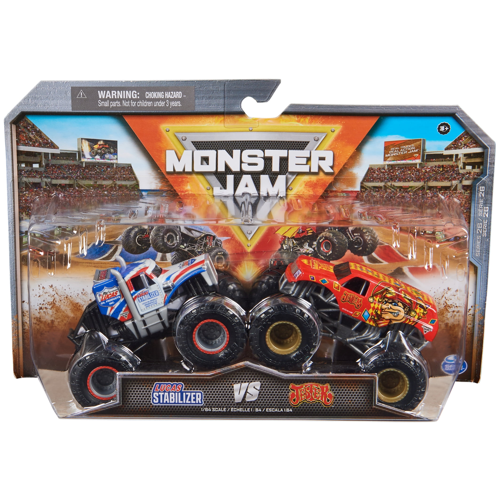 Monster Jam Official 1:64 Scale Die-Cast Monster Trucks 2-Pack 3+ Kids ...
