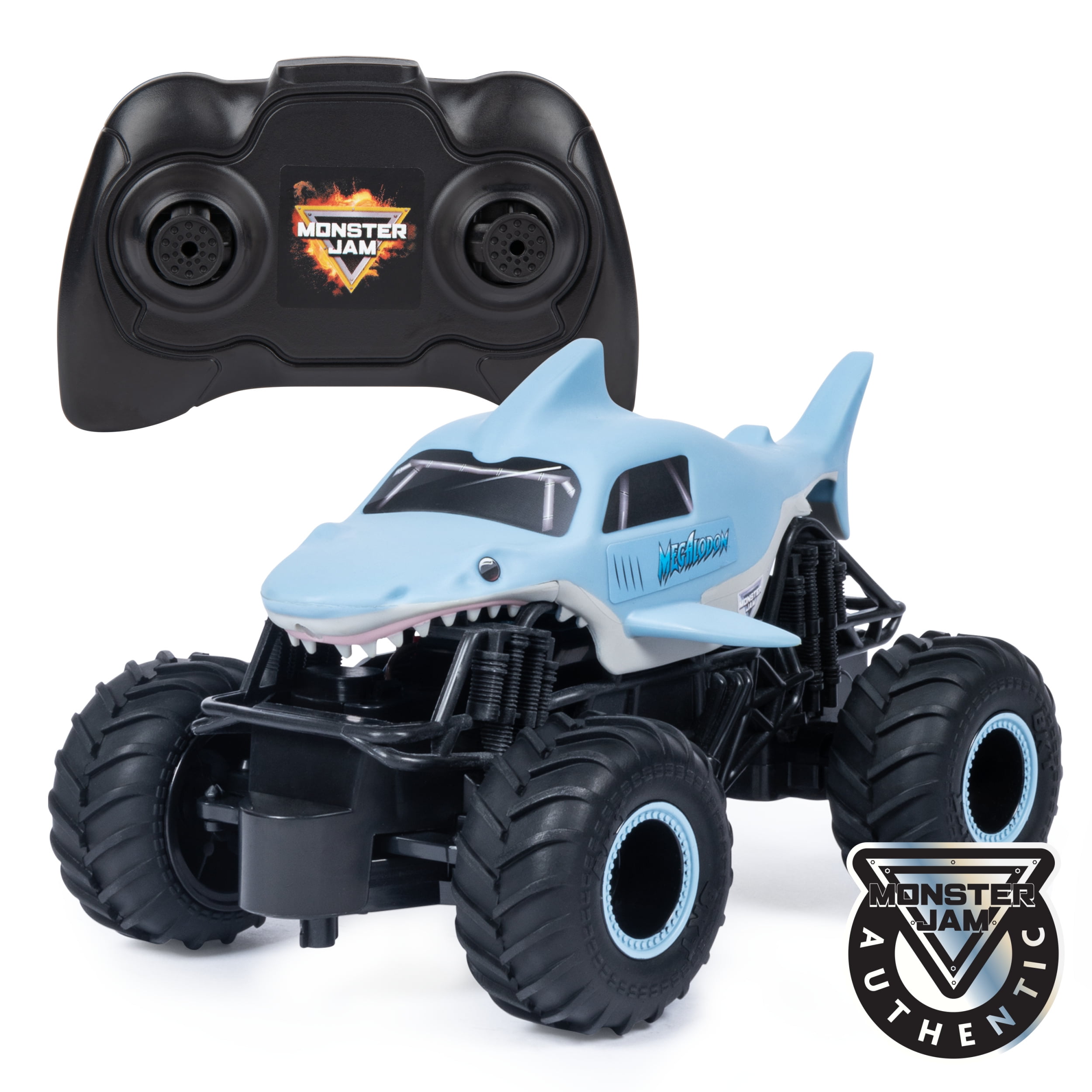 Monster Jam, Megalodon RC Monster Truck, 1:24 Scale, for Kids 4 ...
