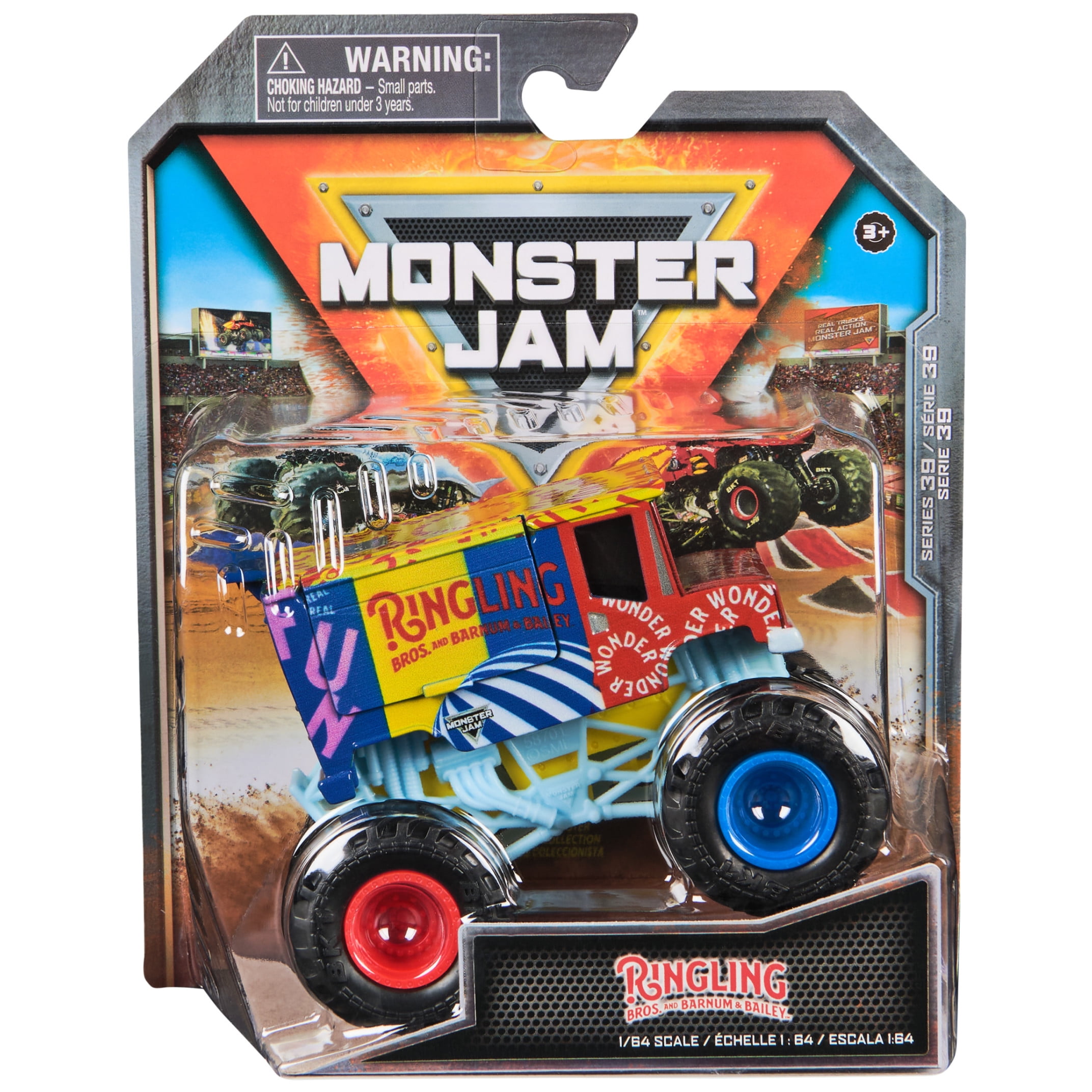 Monster Jam, Official Ringling Bros Monster Truck, Die-Cast Vehicle, 1: ...