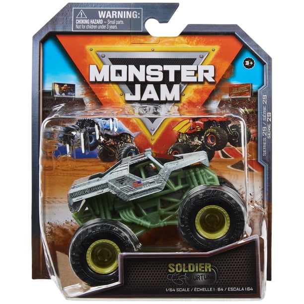 Monster Jam, Official Soldier Fortune Monster Truck, Die-Cast Vehicle ...