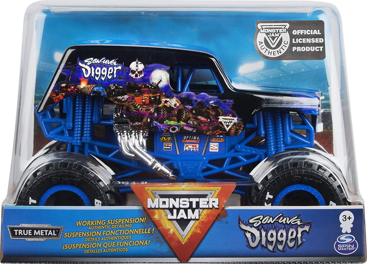 Monster Jam Official Son-uva Digger Monster Truck - Walmart.com