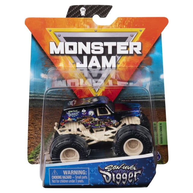 Monster Jam, Official Sonuva Digger Monster Truck, Die-Cast Vehicle ...