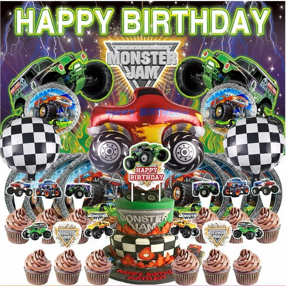 Monster Jam Party Supplies in Party & Occasions - Walmart.com