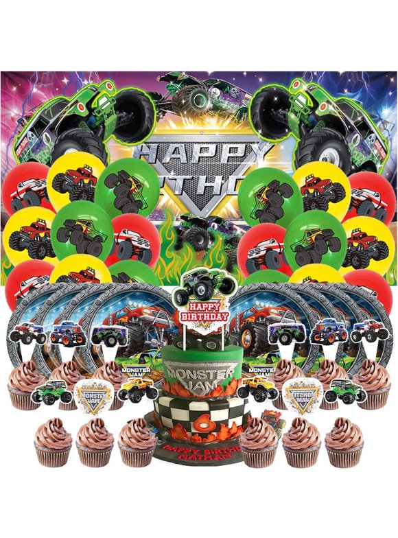 Monster Jam Party Supplies in Party & Occasions - Walmart.com
