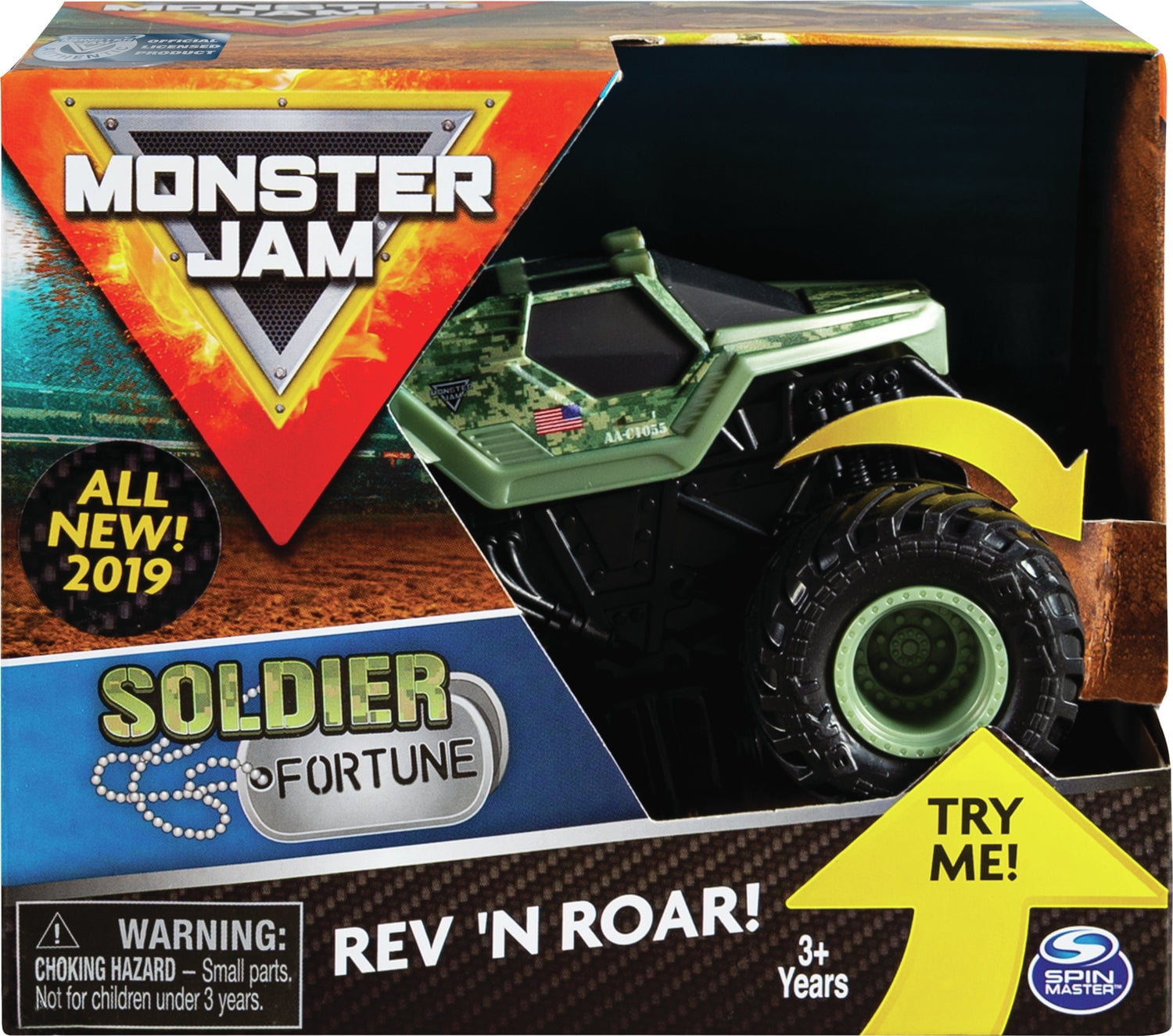 Monster Jam Rev 'N Spin El Toro Loco 1:43 Monster Truck Spin Master ...
