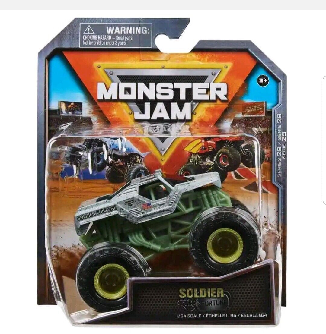 Monster Jam 1:64 Scale Die-Cast Truck, Soldier Fortune, Official ...