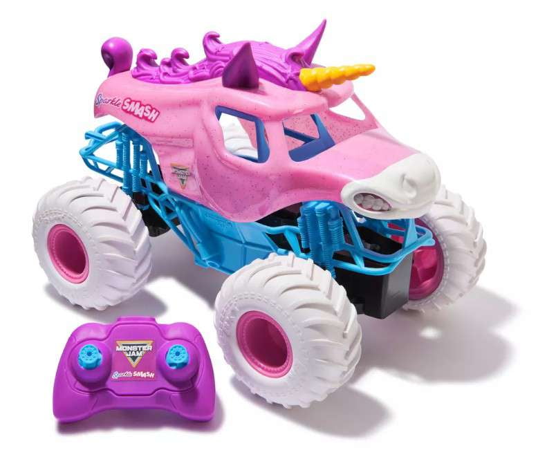 Monster Jam Sparkle Smash R/C Remote Control Car - Walmart.com
